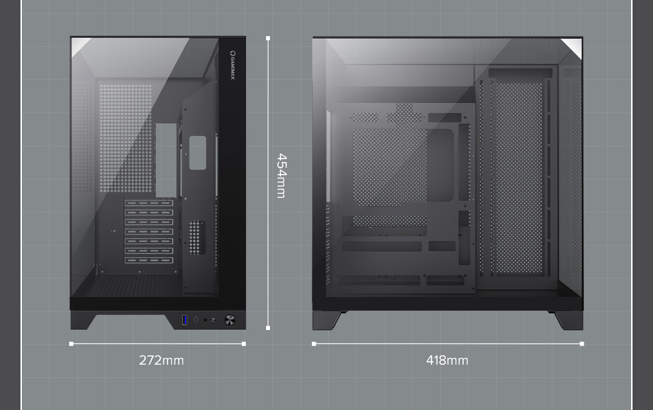 GAMEMAX Infinity Plus PC ATX Mid-Tower Chassis-Black - Newegg.com